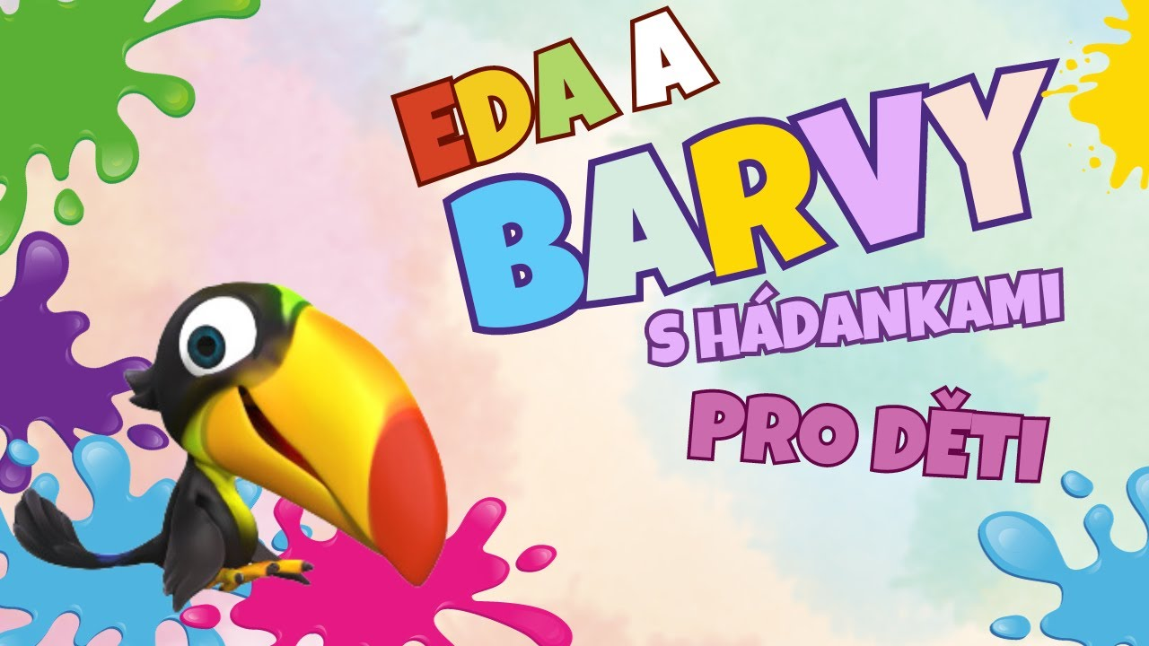 Barvy pro děti 🦜🎨 | Barvy s hádankami | Eda Objevuje Barvy | Stream